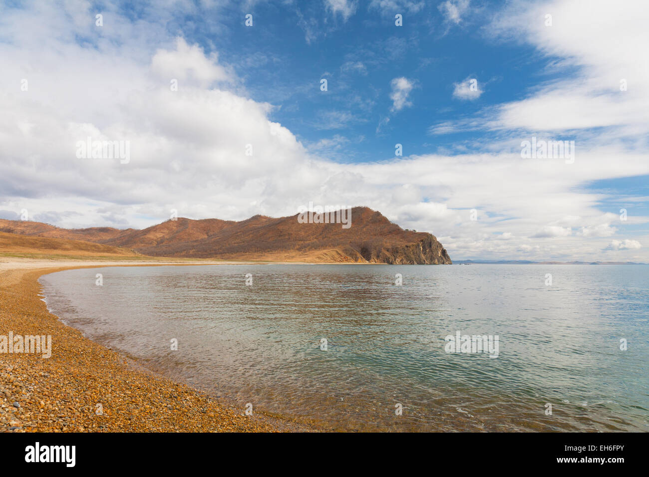 Russia, Primorye. Bay near the cape of the Lion early in the morning ...