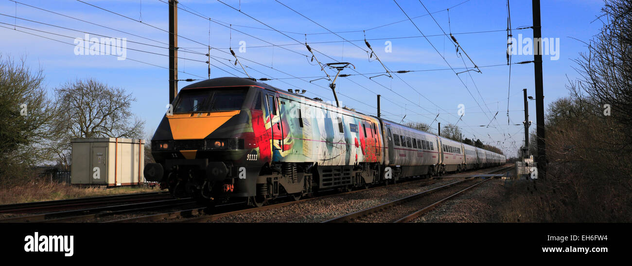 91111 The Fallen, Virgin Trains operating company, 91 class High Speed ...