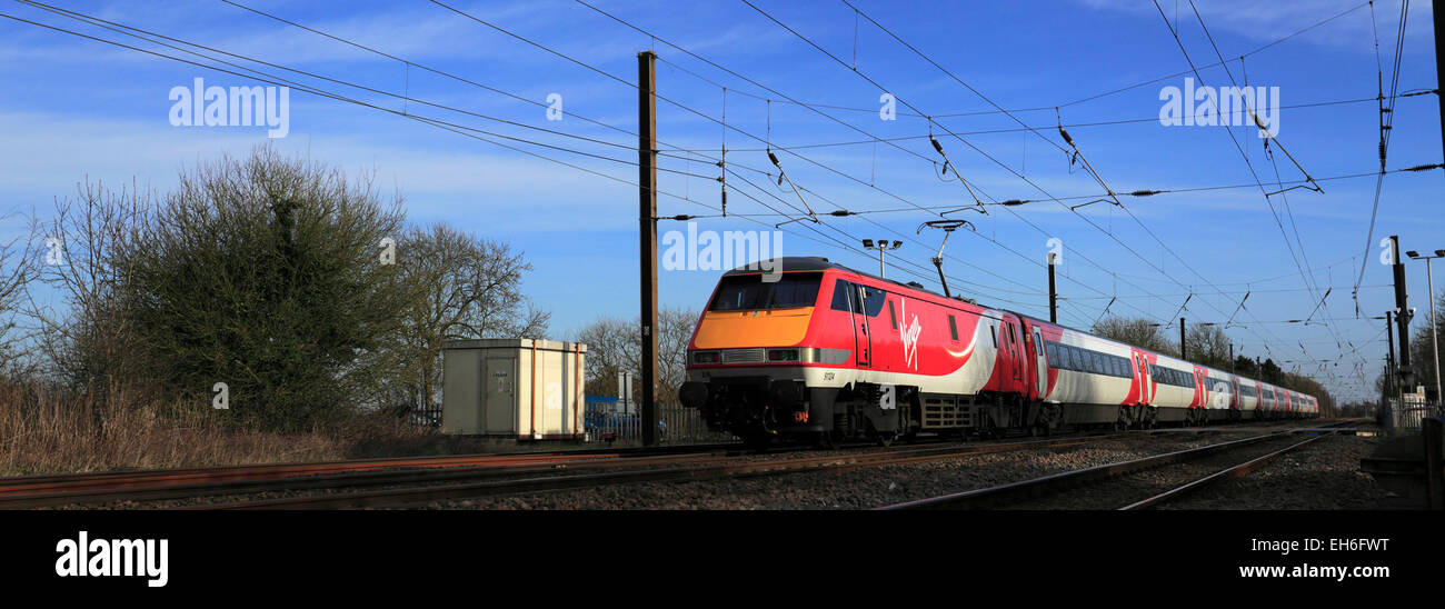 91124 Virgin Trains operating company, 91 class High Speed Electric ...