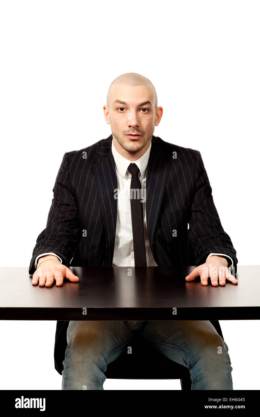 portrait of businessman, isolated on white background Stock Photo - Alamy