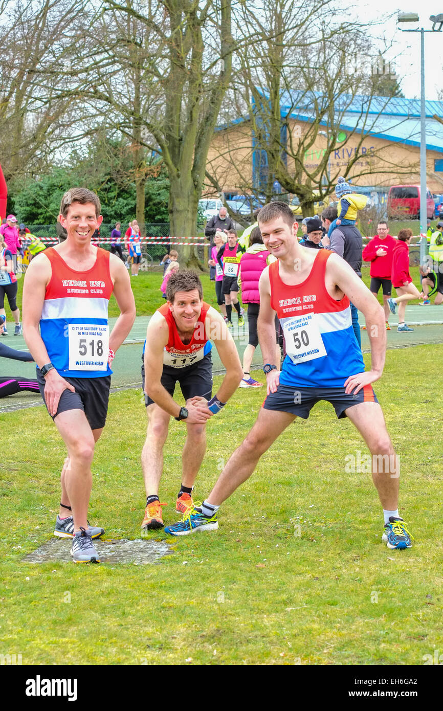 Salisbury, UK. 8th March 2015. The City of Salisbury Athletics Club 10 ...
