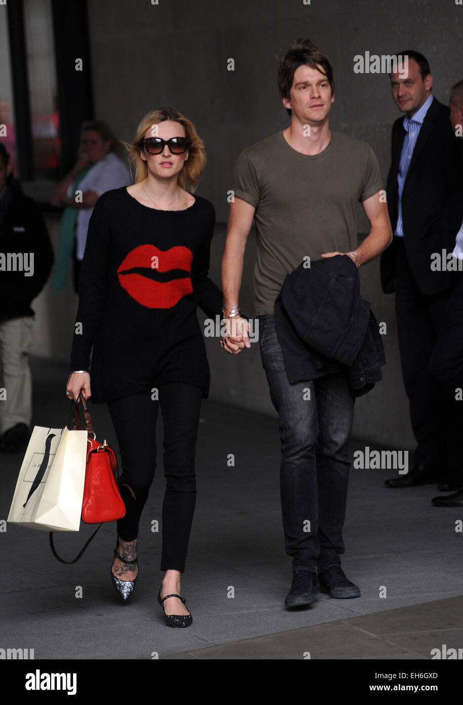 Fearne Cotton and husband Jesse Wood walk hand in hand from Radio 1 on ...