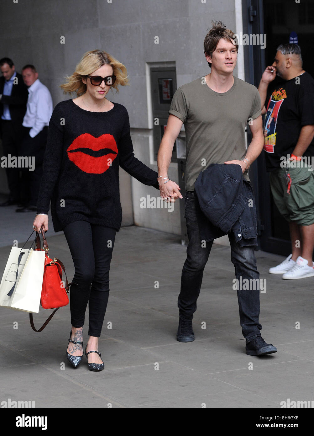 Fearne Cotton and husband Jesse Wood walk hand in hand from Radio 1 on ...