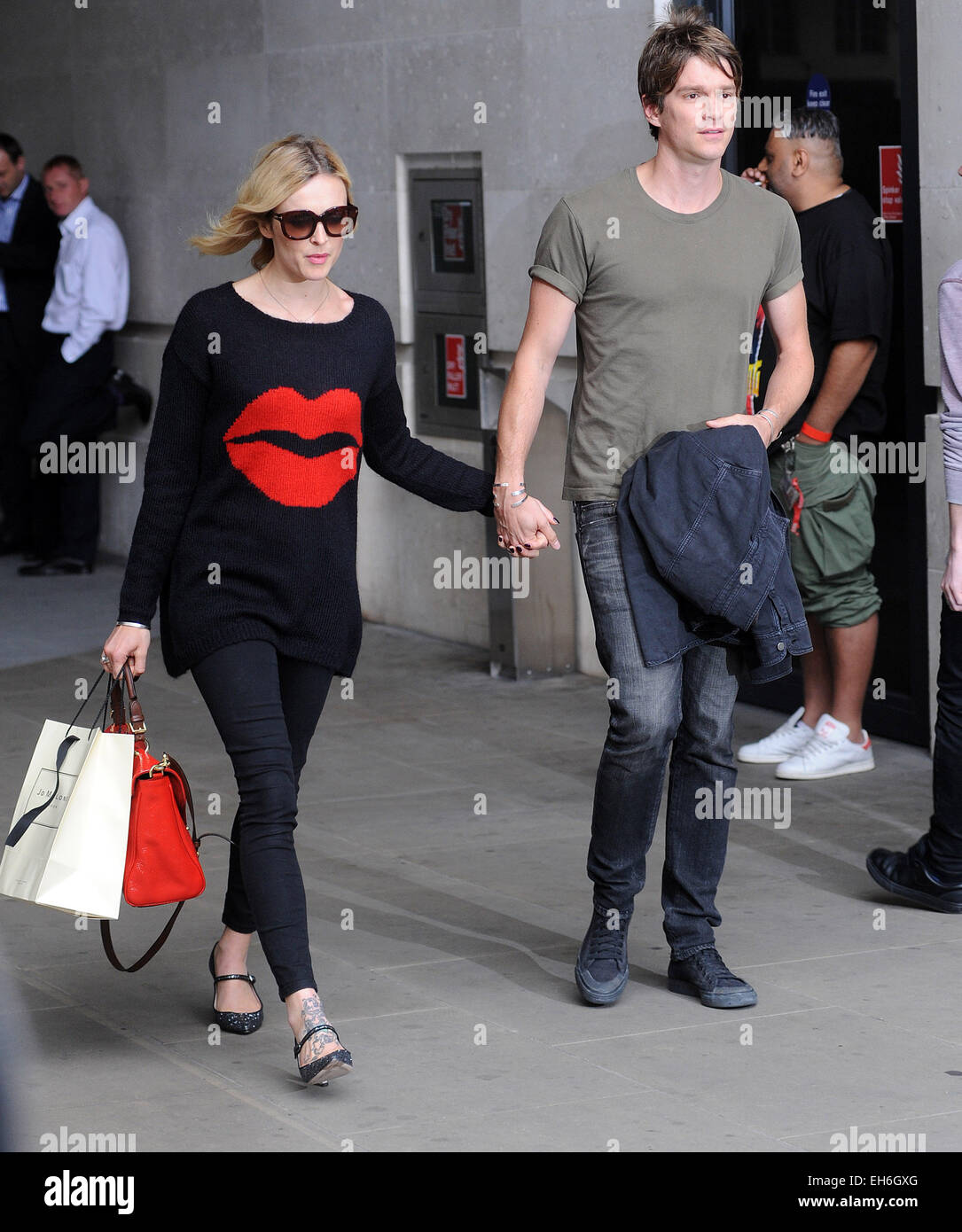 Fearne Cotton and husband Jesse Wood walk hand in hand from Radio 1 on ...