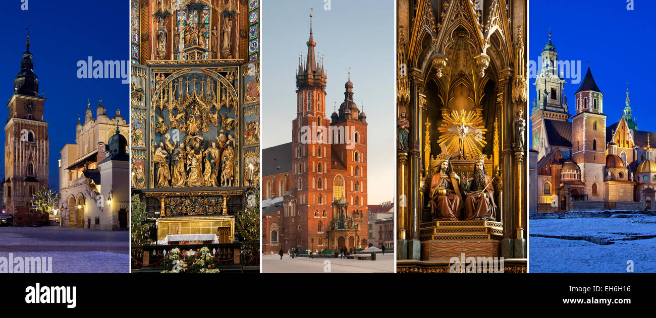 Sightseeing in the city of Krakow in Poland Stock Photo - Alamy