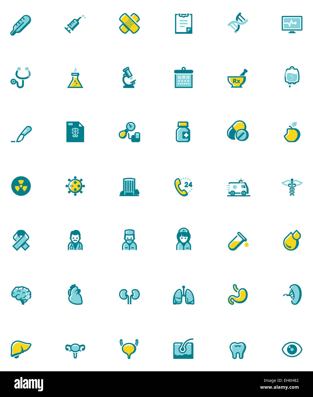 Organ set Cut Out Stock Images & Pictures - Alamy