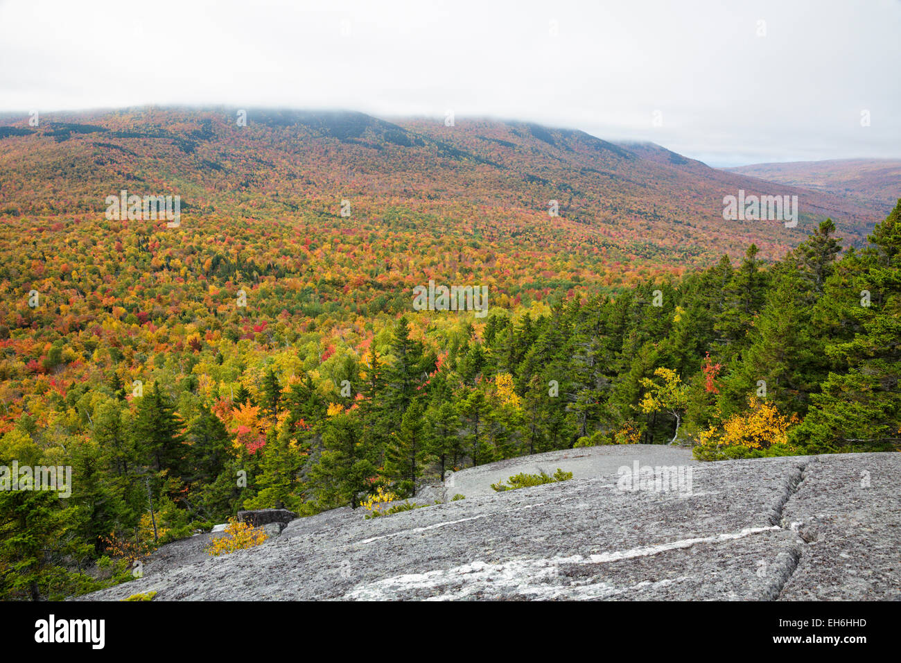 Scenic view from Pine Mountain in Gorham, Hampshire USA during the ...