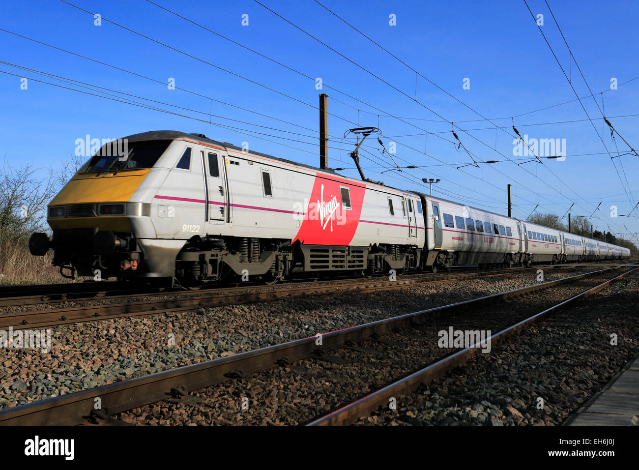 91112 Virgin Trains operating company, 91 class High Speed Electric ...