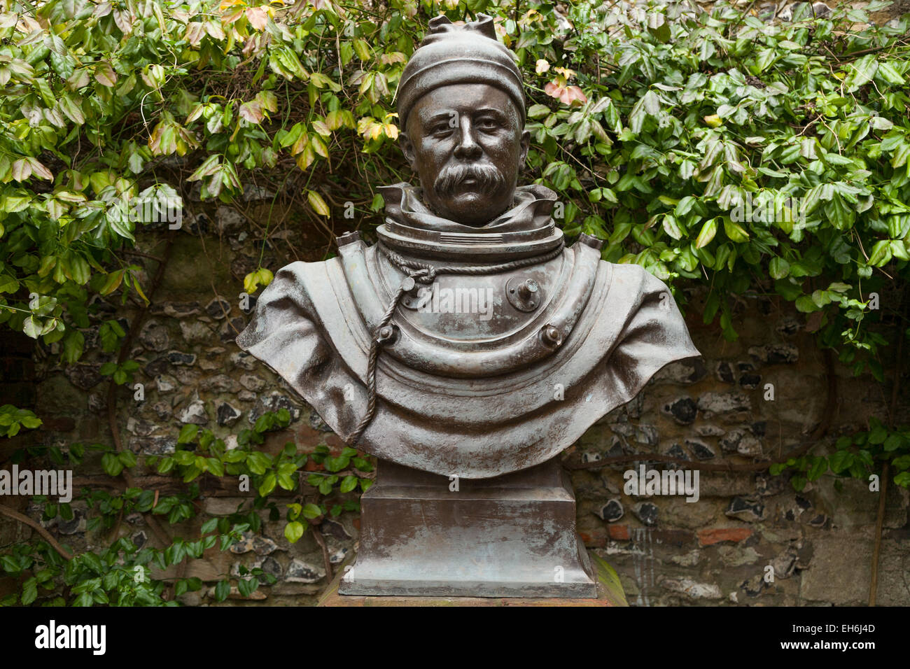 Statue of William Walker MVO (1869–1918)in the grounds of Winchester ...