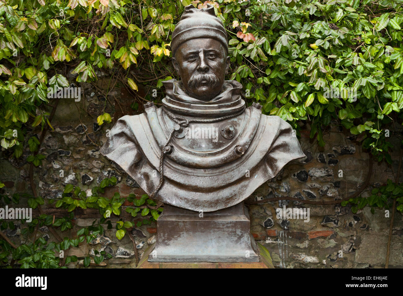 Statue of William Walker MVO (1869–1918)in the grounds of Winchester ...