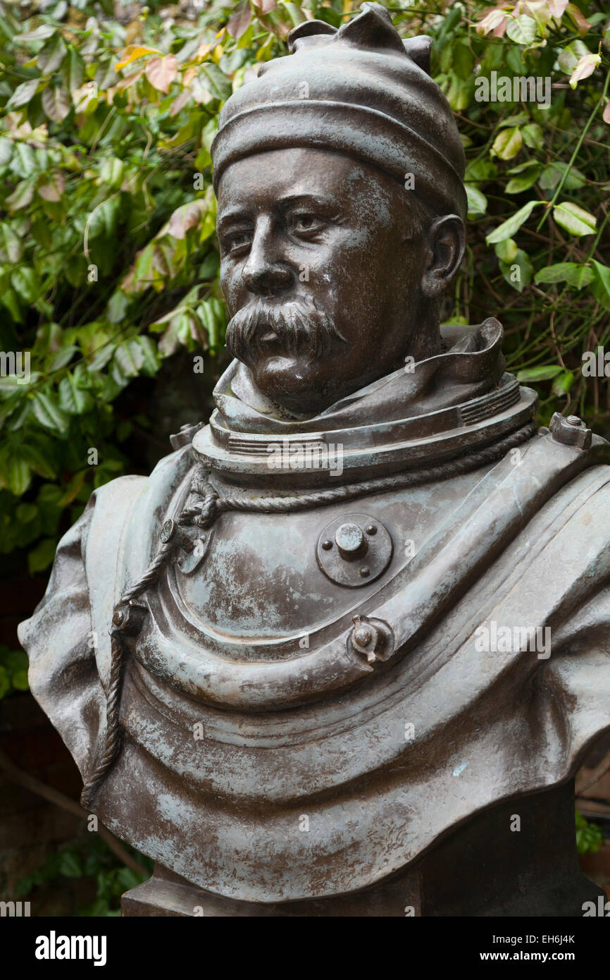Statue of William Walker MVO (1869–1918)in the grounds of Winchester ...