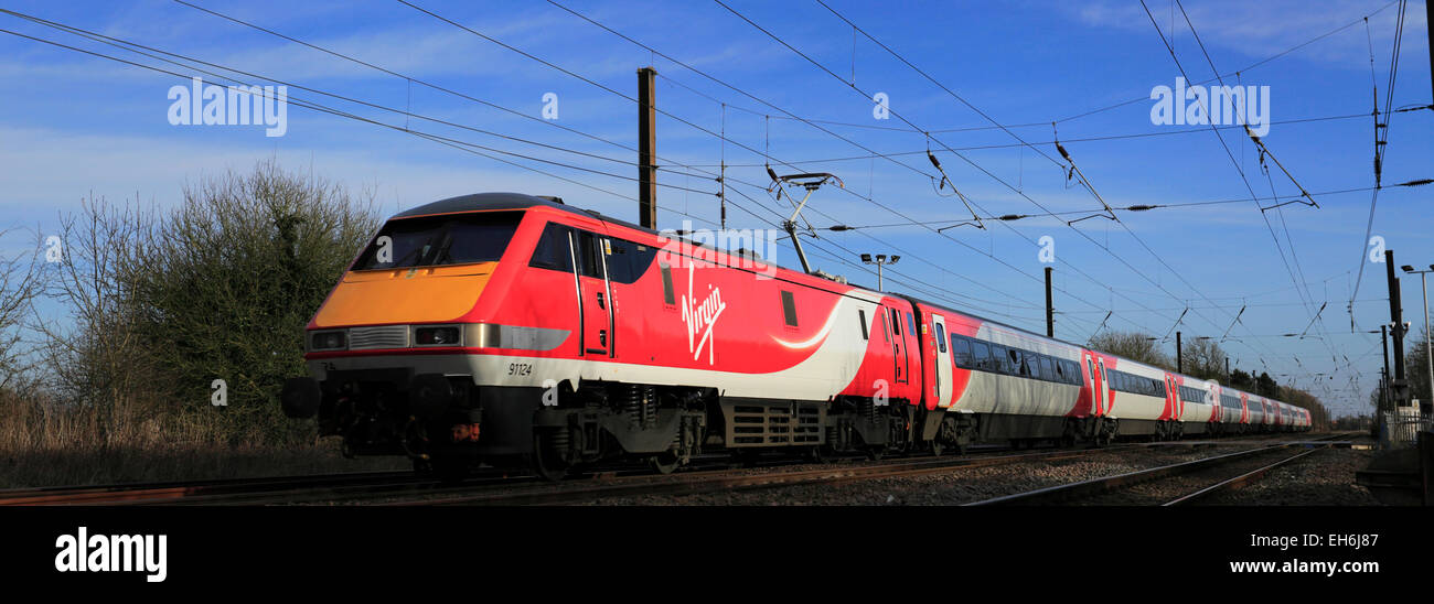 91124 Virgin Trains operating company, 91 class High Speed Electric ...