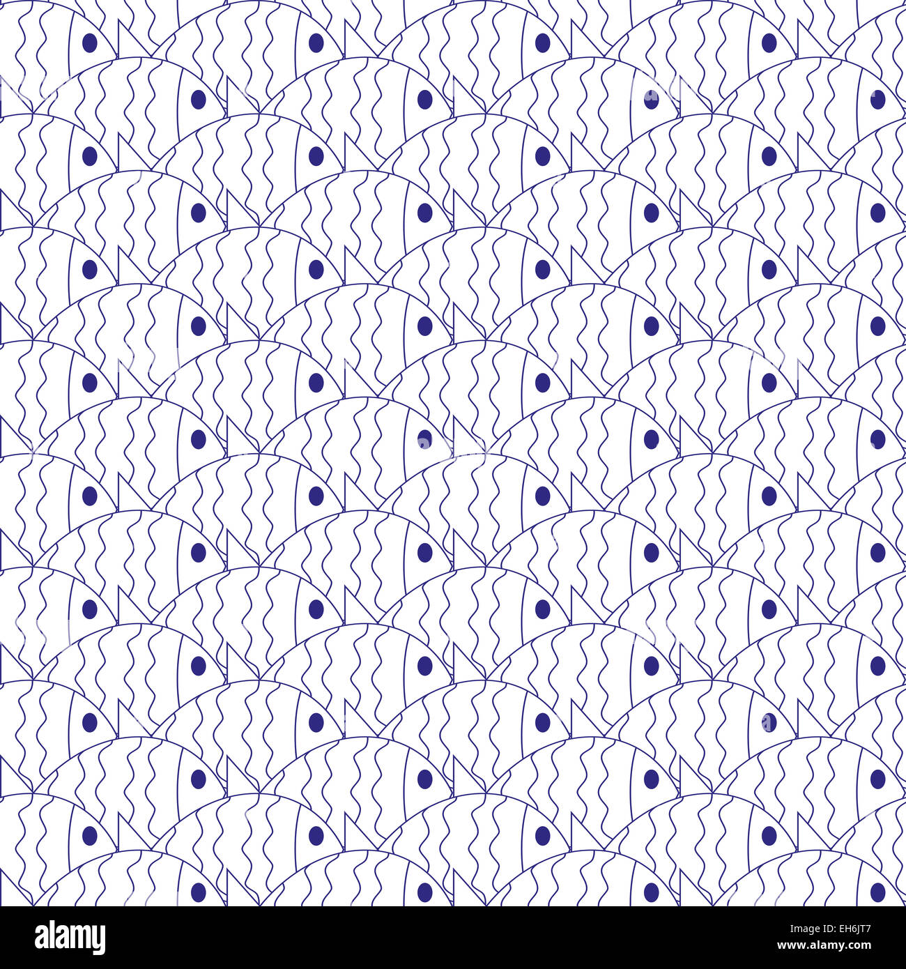 Seamless nautical pattern with fish. Design element for wallpapers ...
