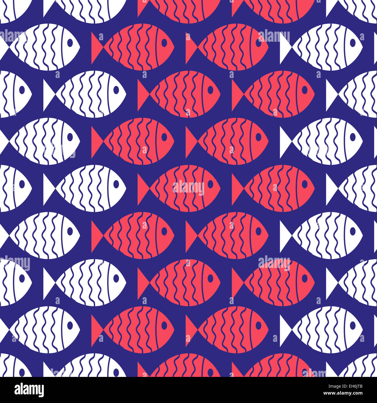 Seamless nautical pattern with fish. Design element for wallpapers ...
