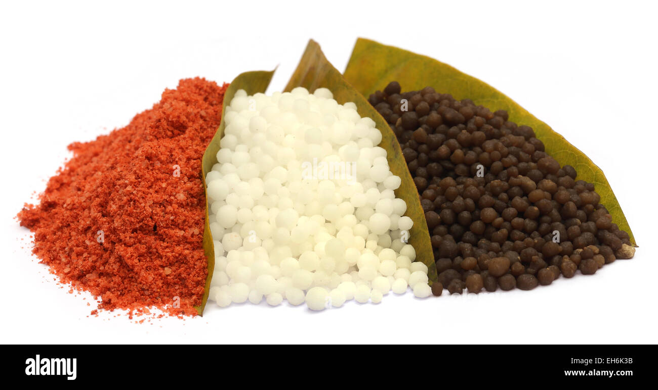 Chemical fertilizer over white background Stock Photo - Alamy