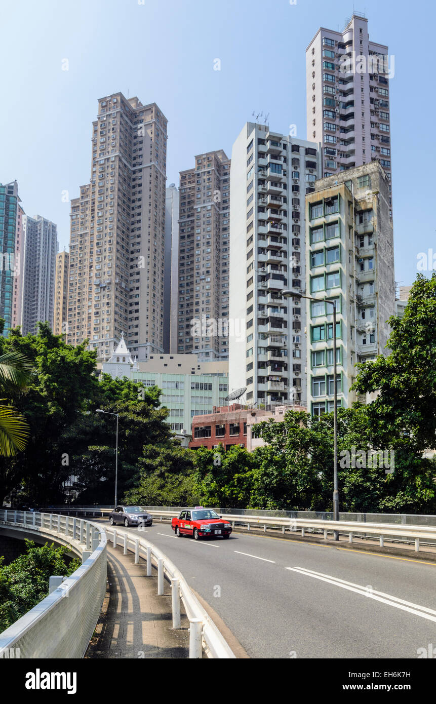 Mid-Levels urban environment, Hong Kong Island, Hong Kong Stock Photo ...