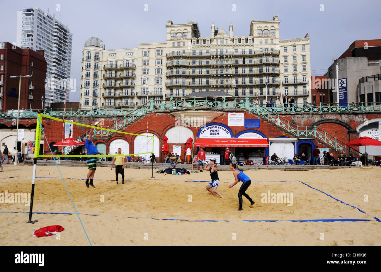 Brighton volleyball court hi-res stock photography and images - Alamy
