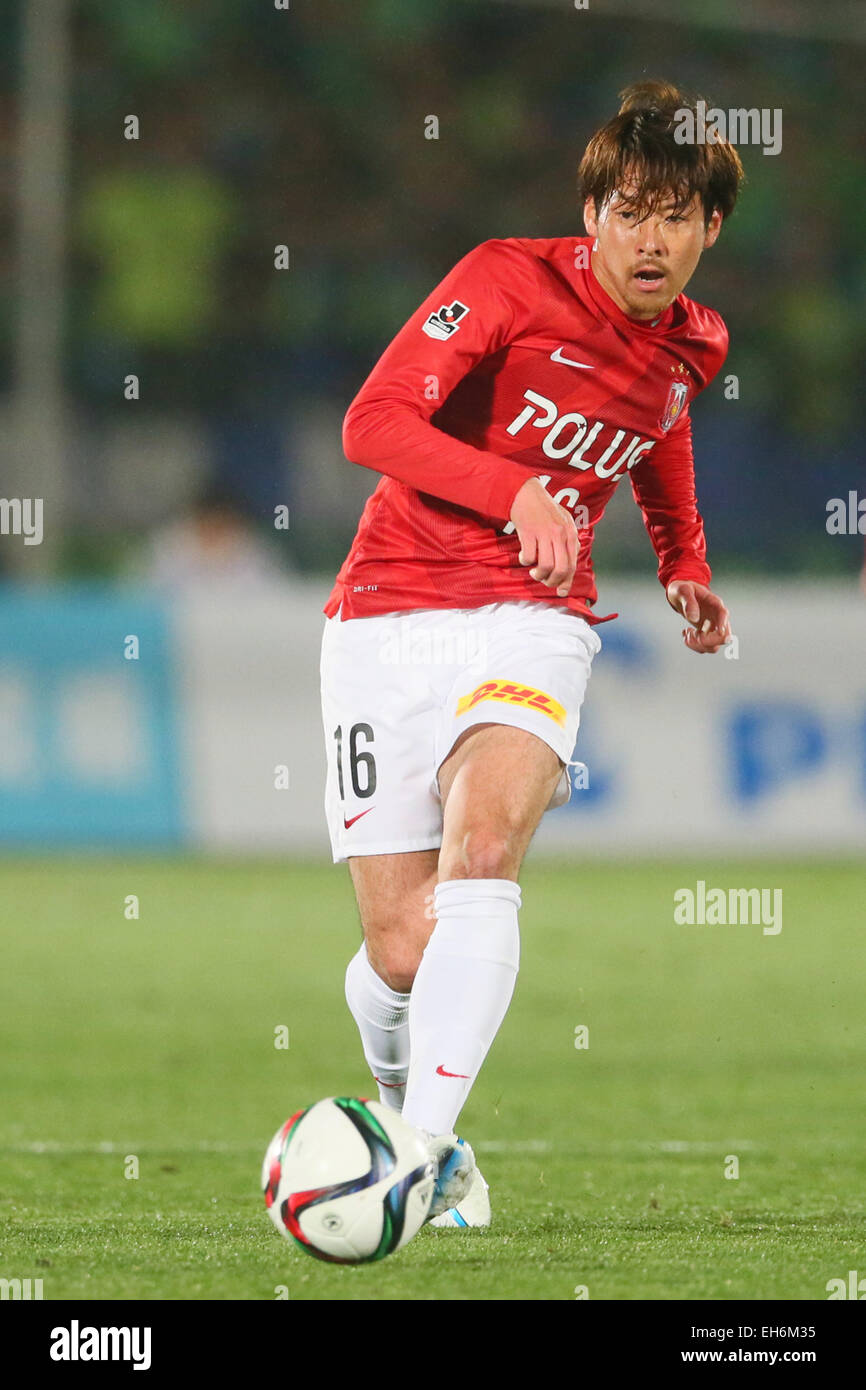 Shonan BMW Stadium Hiratsuka, Kanagawa, Japan. 7th Mar, 2015. Takuya ...