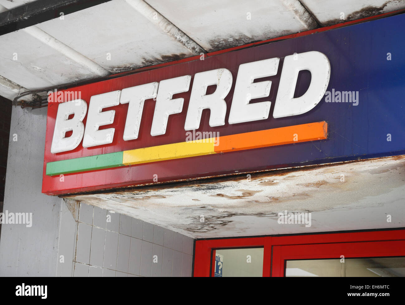 Betfred betting shop in the high street Stock Photo - Alamy