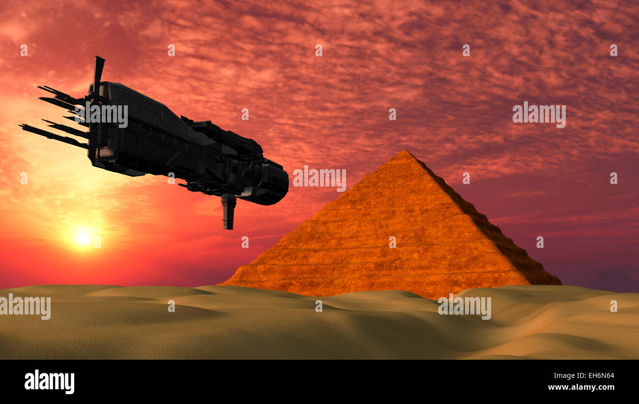 Ancient flying pyramid hi-res stock photography and images - Alamy