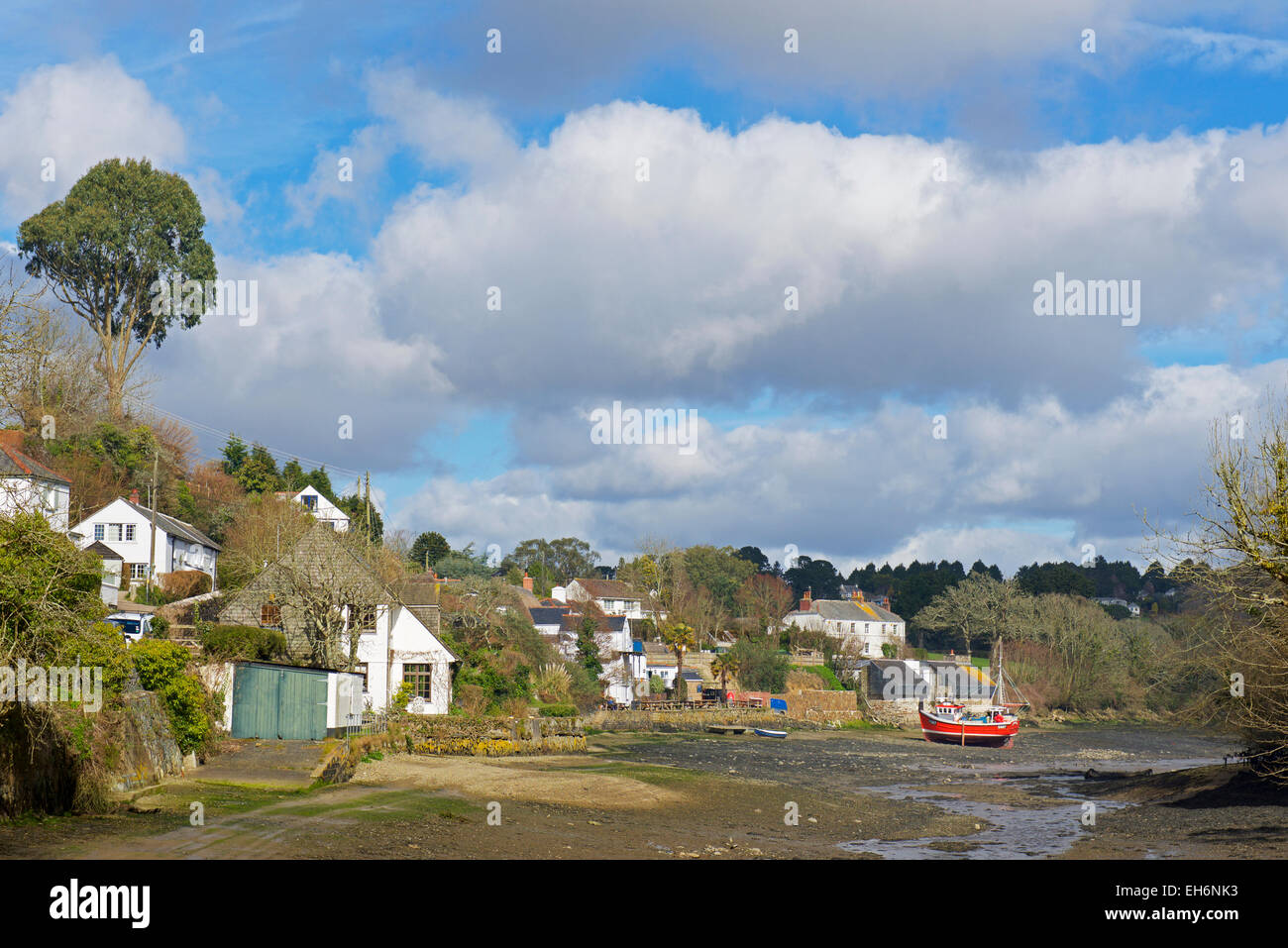 Creek of Helford River, Helford, Cornwall, England UK Stock Photo - Alamy