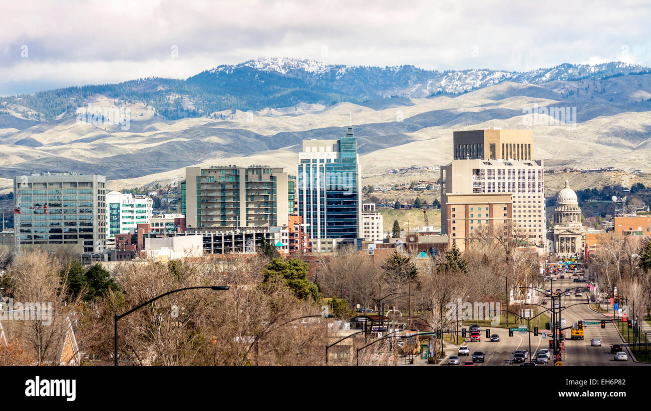City of Boise Idaho skyline Stock Photo - Alamy