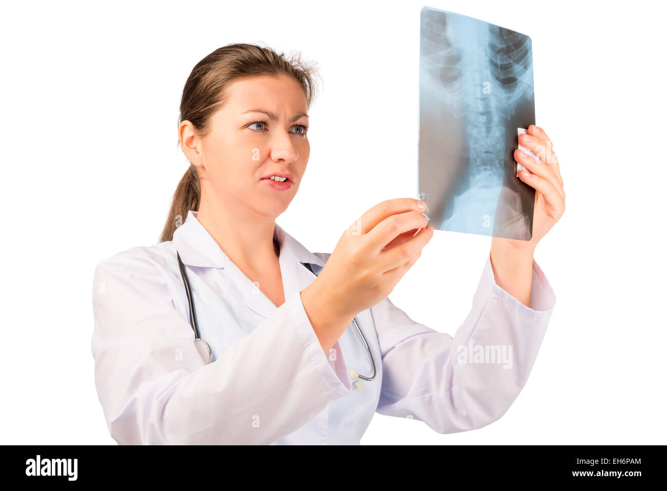 beautiful radiologist with an X-ray image Stock Photo - Alamy