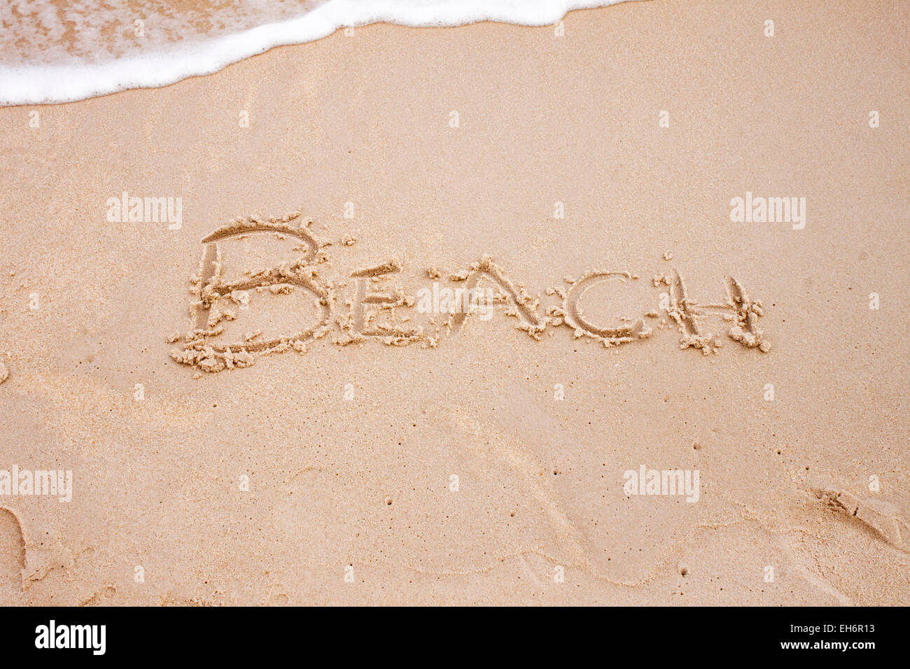 Beach text hi-res stock photography and images - Alamy
