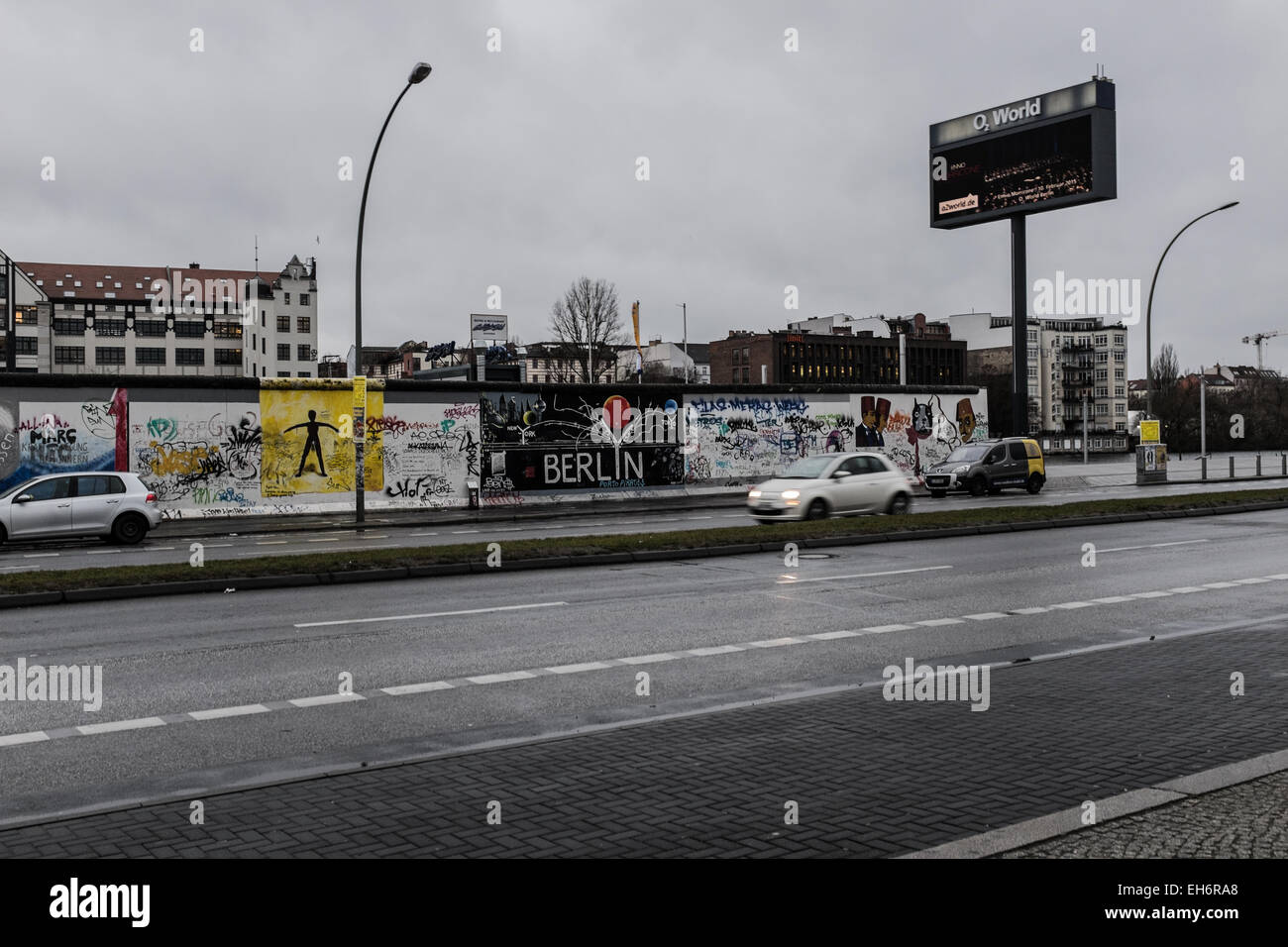 the Berlin Wall, frontier, war, separated, street, tourist, street ...