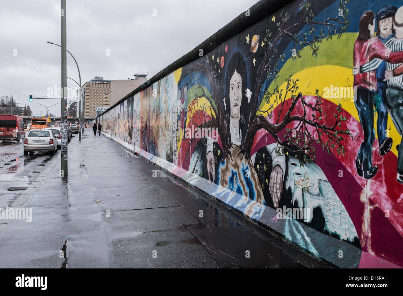 the Berlin Wall, frontier, war, separated, street, tourist, street ...