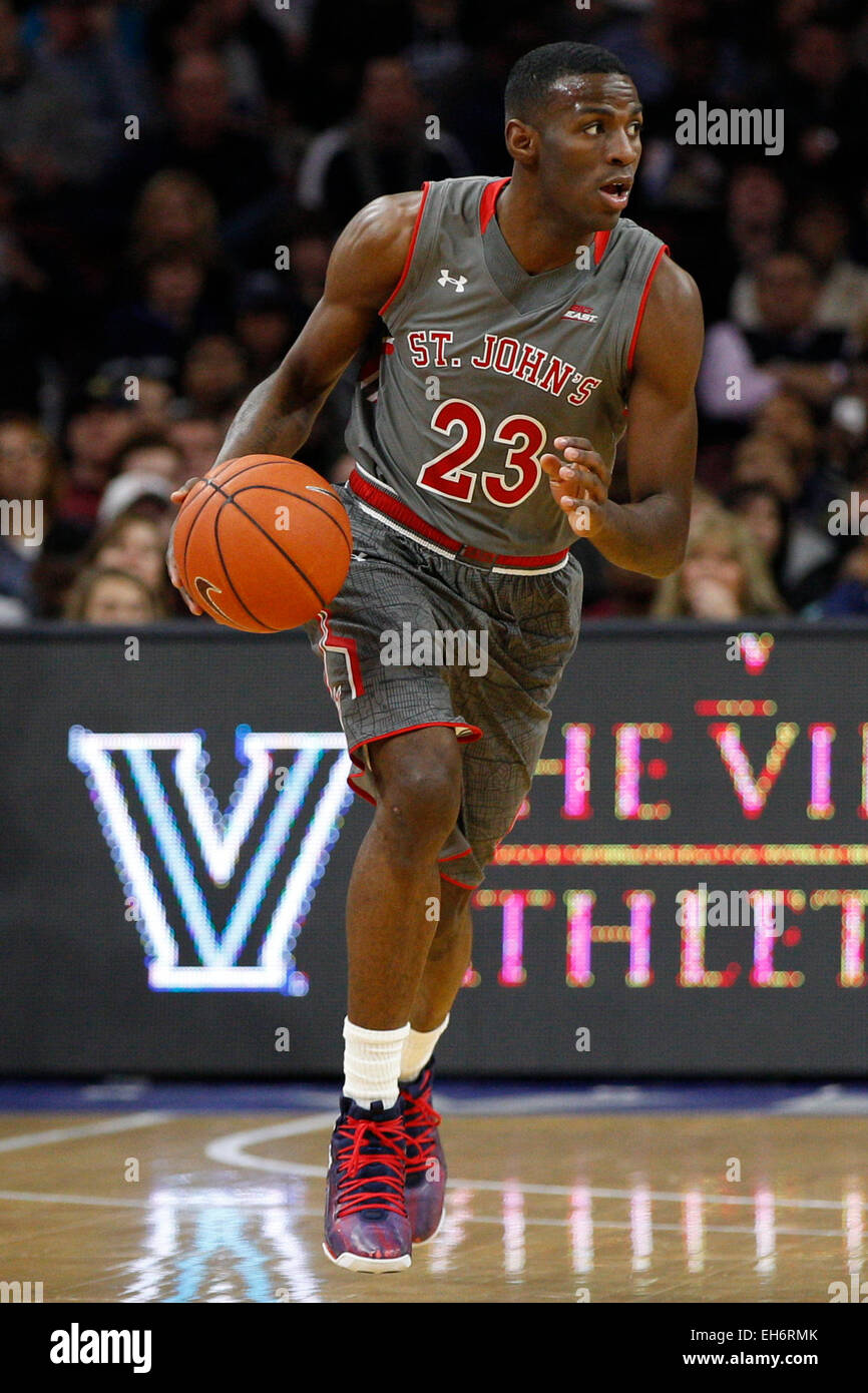 March 7, 2015: St. John's Red Storm guard Rysheed Jordan (23) in action ...