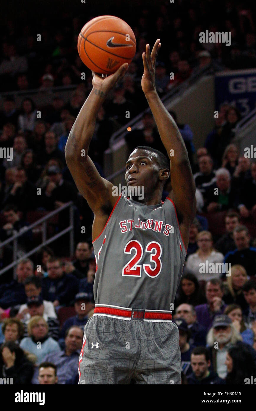 March 7, 2015: St. John's Red Storm guard Rysheed Jordan (23) shoots ...