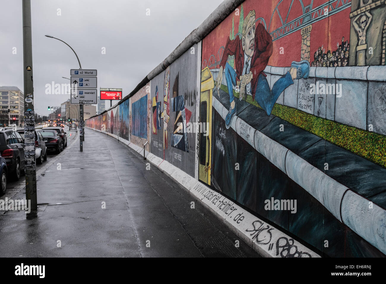 the Berlin Wall, frontier, war, separated, street, tourist, street ...