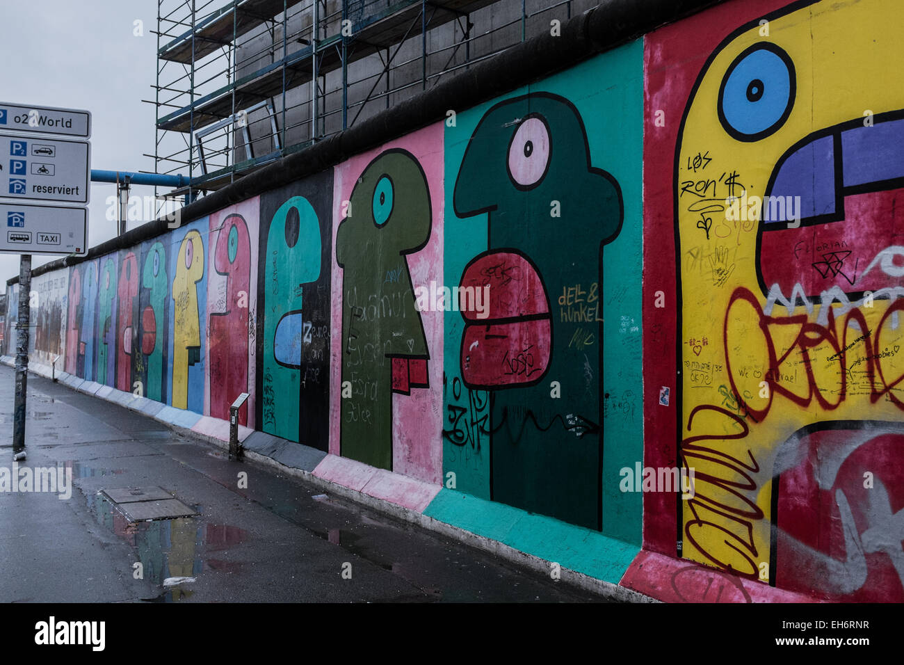 the Berlin Wall, frontier, war, separated, street, tourist, street ...