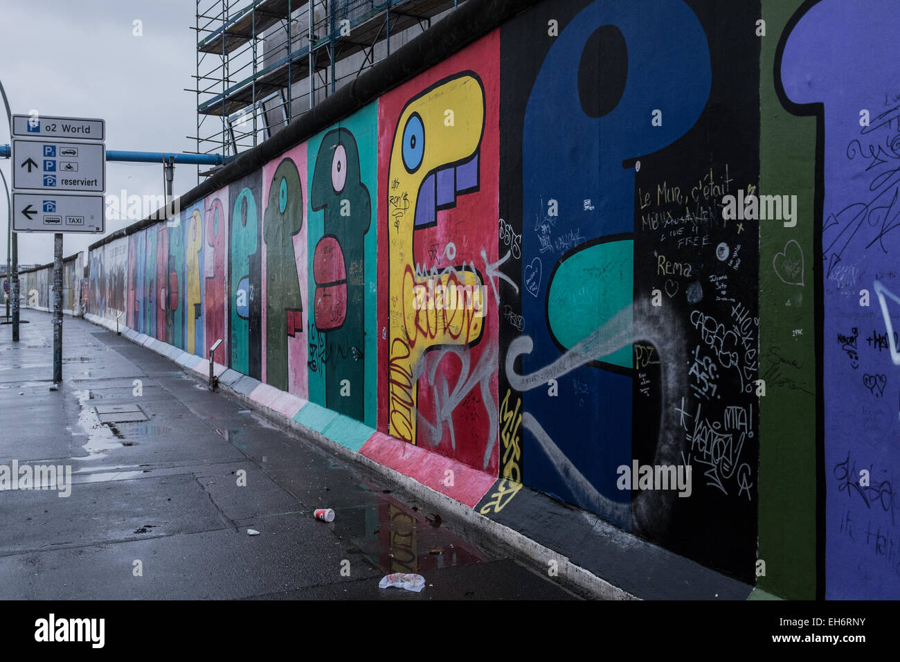 the Berlin Wall, frontier, war, separated, street, tourist, street ...