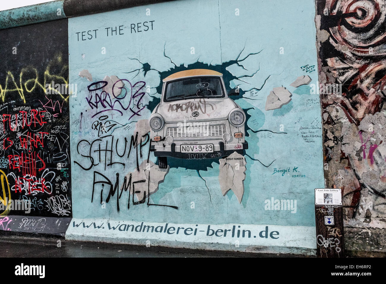 the Berlin Wall, frontier, war, separated, street, tourist, street ...