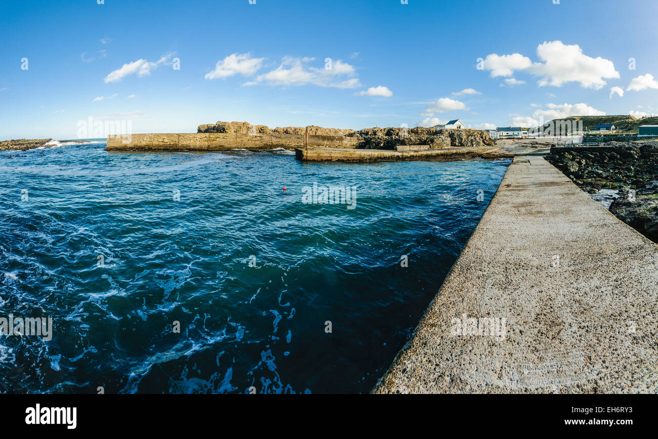 dunseverick Harbour, County Antrim, Northern Ireland. Location for the ...