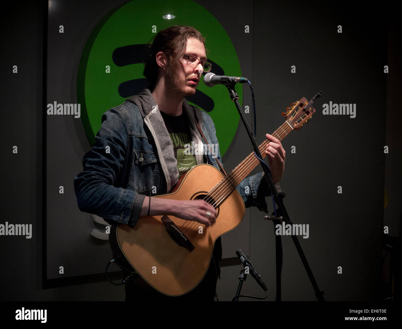 Singer songwriter Hozier performs an intimate concert at Spotify's ...