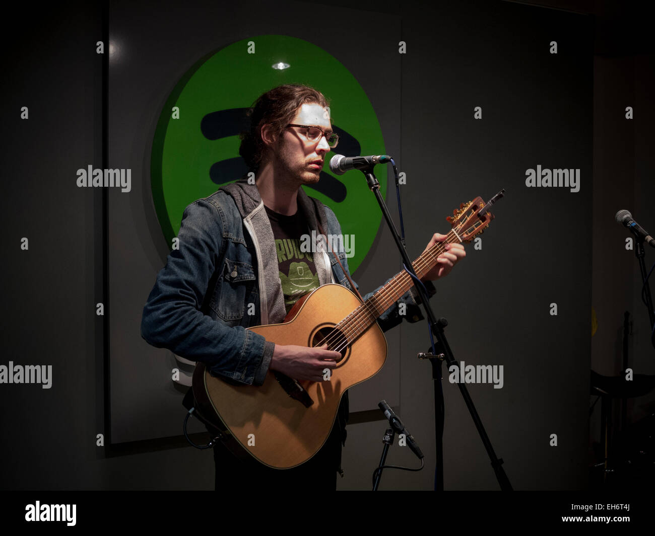 Singer songwriter Hozier performs an intimate concert at Spotify's ...