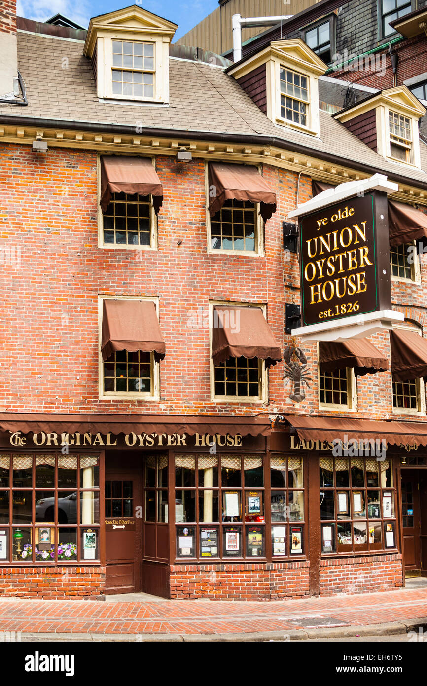 Ye Olde Union Oyster House, Union Street, Boston, Massachusetts, USA ...