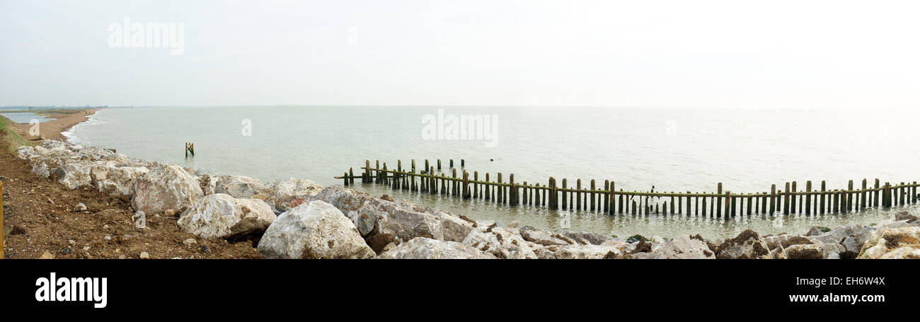 Rock armour and groynes coastal erosion hi-res stock photography and ...