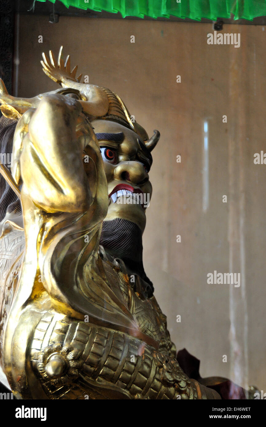 Amarbayasgalant Monastery, Festival Time, Evil Statue Stock Photo - Alamy