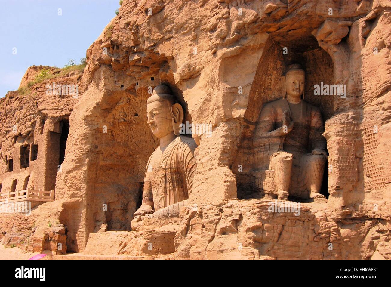UNESCO Yungang Grottoes Buddhist caves, China Stock Photo - Alamy