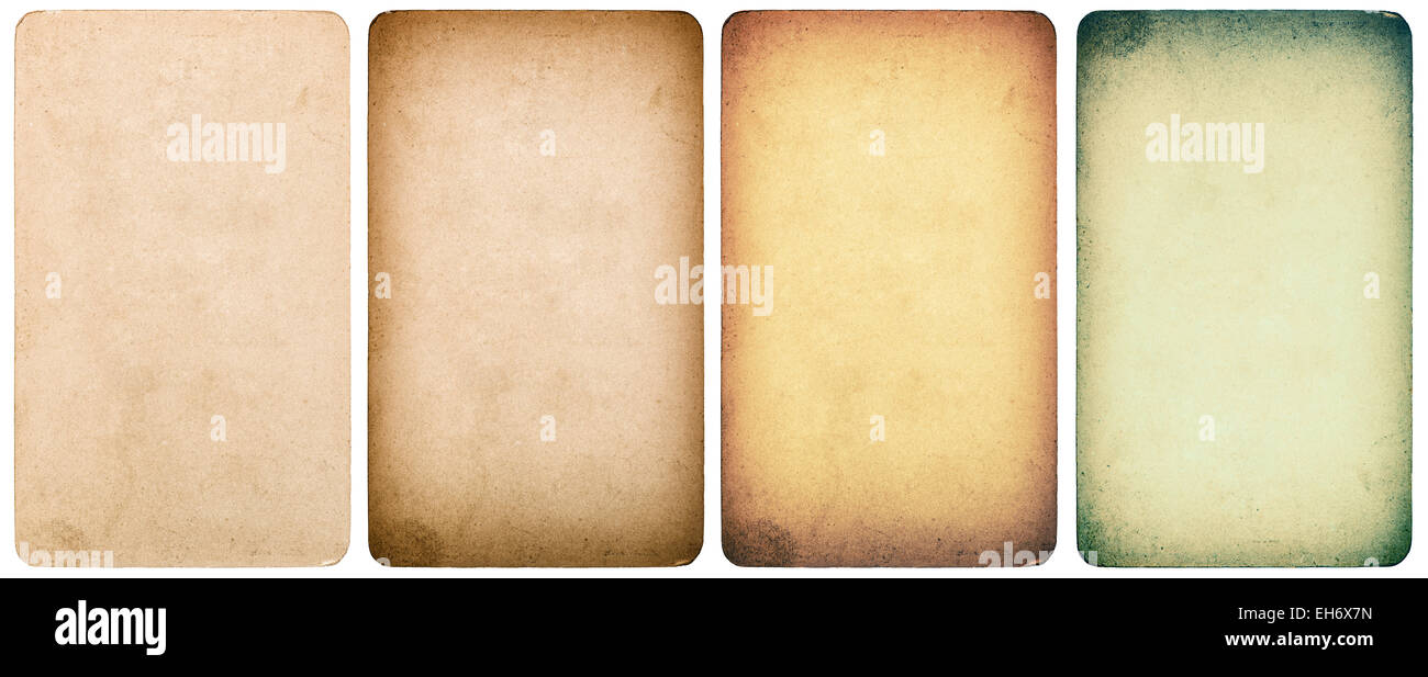 Used paper cardboard isolated on white background. Instagram style ...