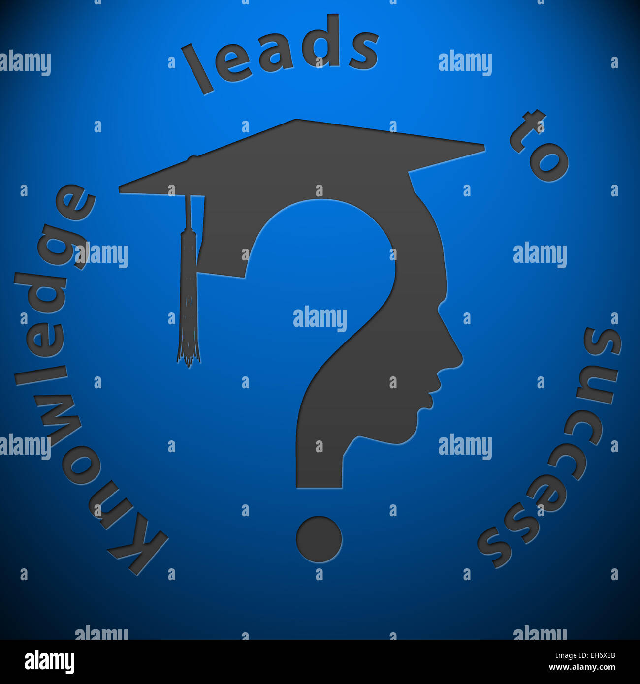 Knowledge leads to success Stock Photo - Alamy