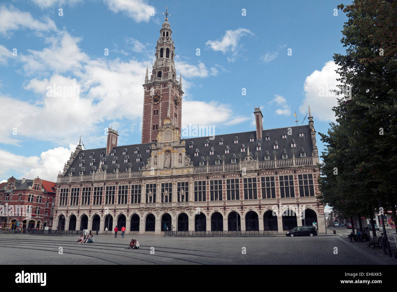 Belgium university library of leuven louvain hi-res stock photography ...