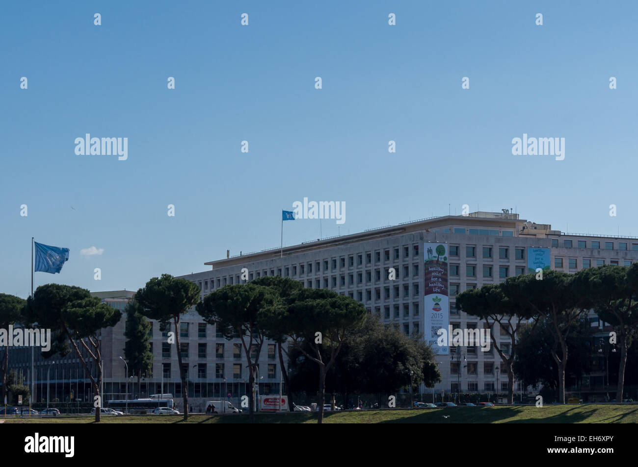 United Nations FAO (Food and Agriculture Organization) building in Rome ...