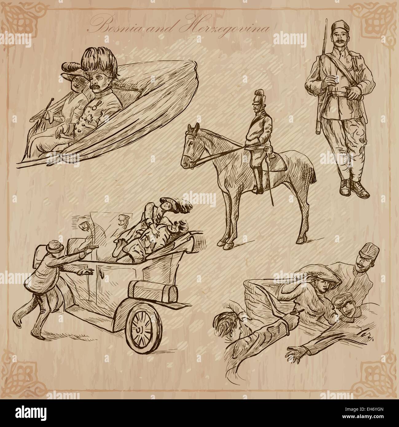 Archduke ferdinand Stock Vector Images - Alamy