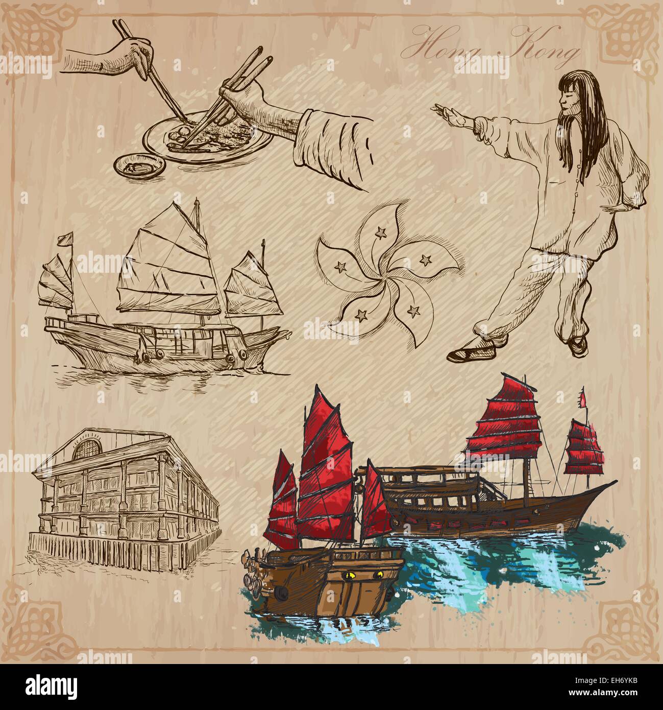 Old river delta Stock Vector Images - Alamy