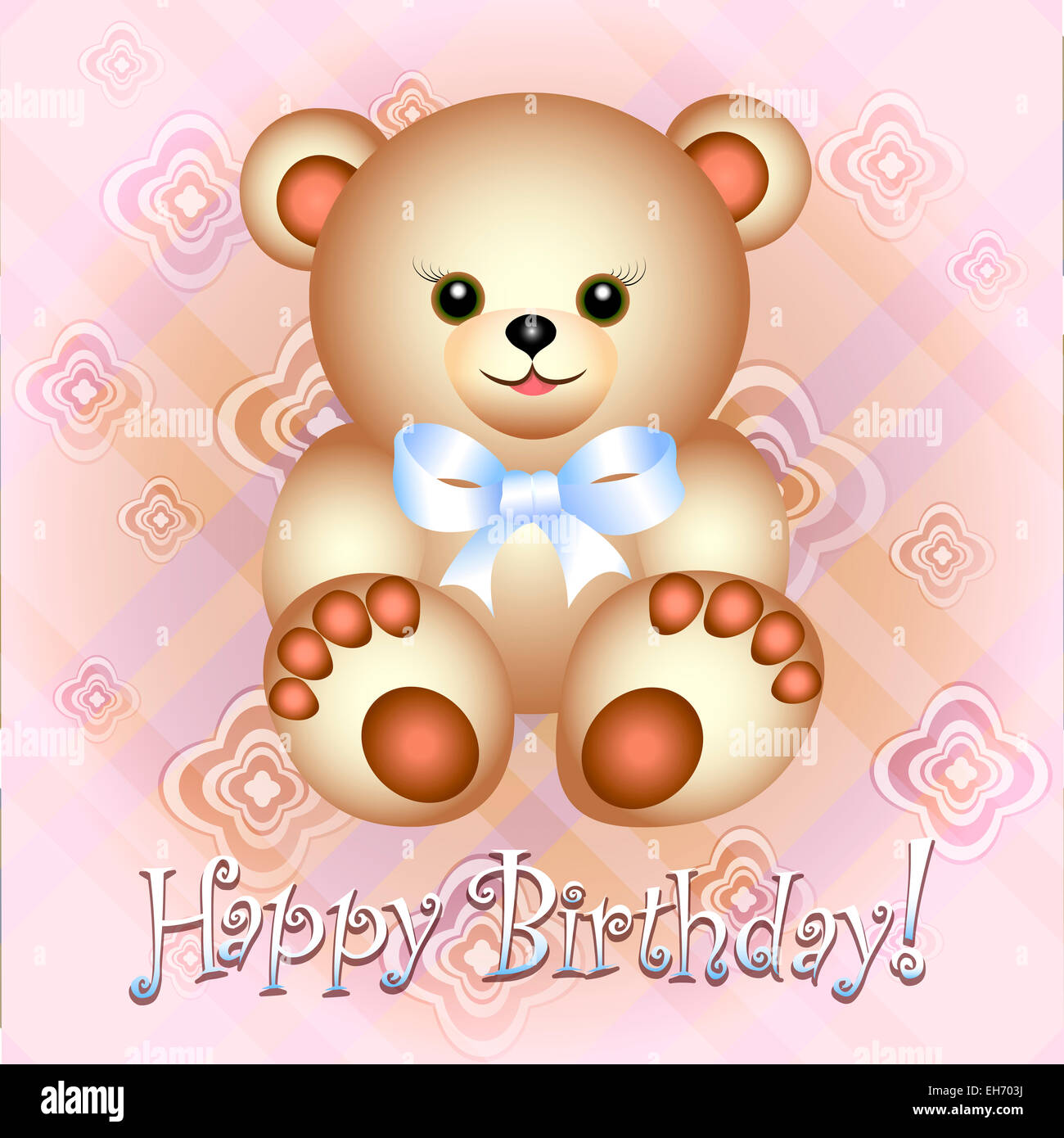 Happy Birthday Teddy Bear Cards